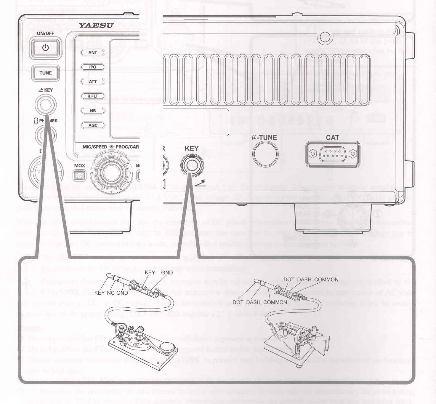 FT-DX1200 OPERATOR'S MANUAL Page 12